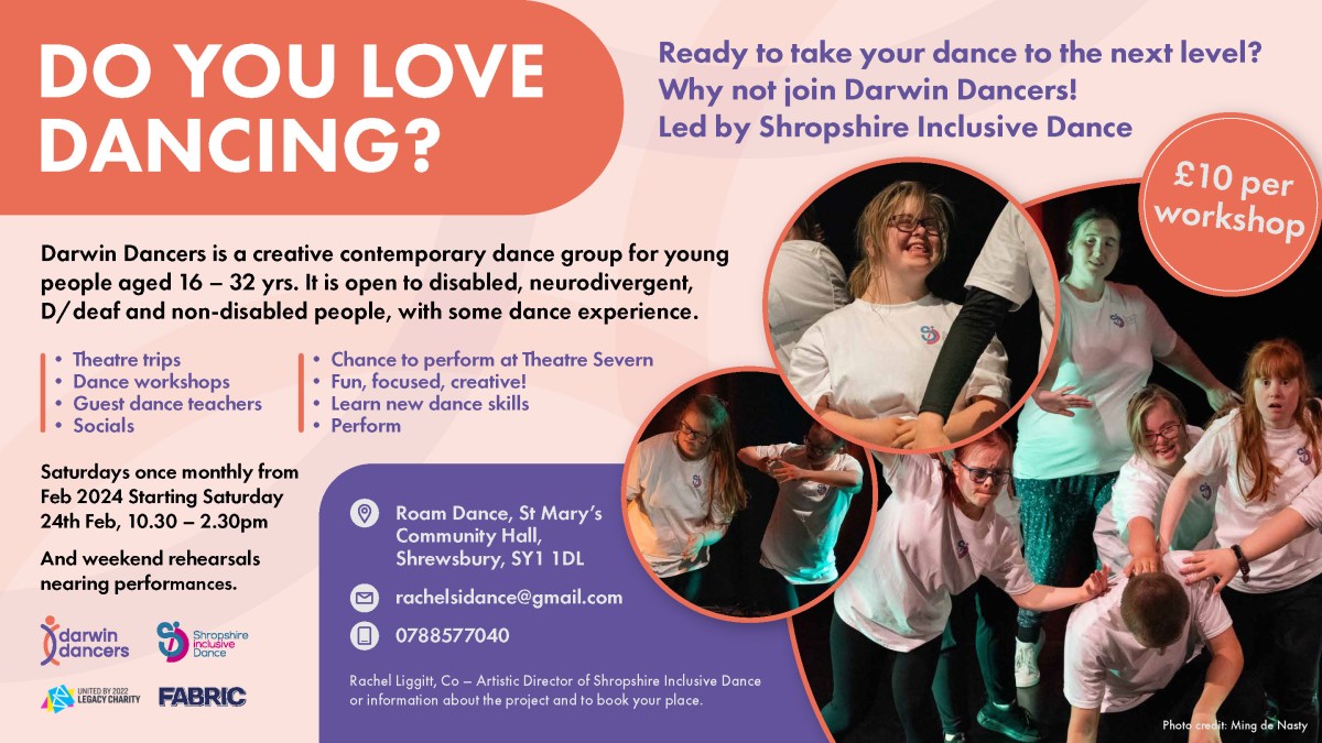 Darwin Dancers – Shropshire inclusive Dance